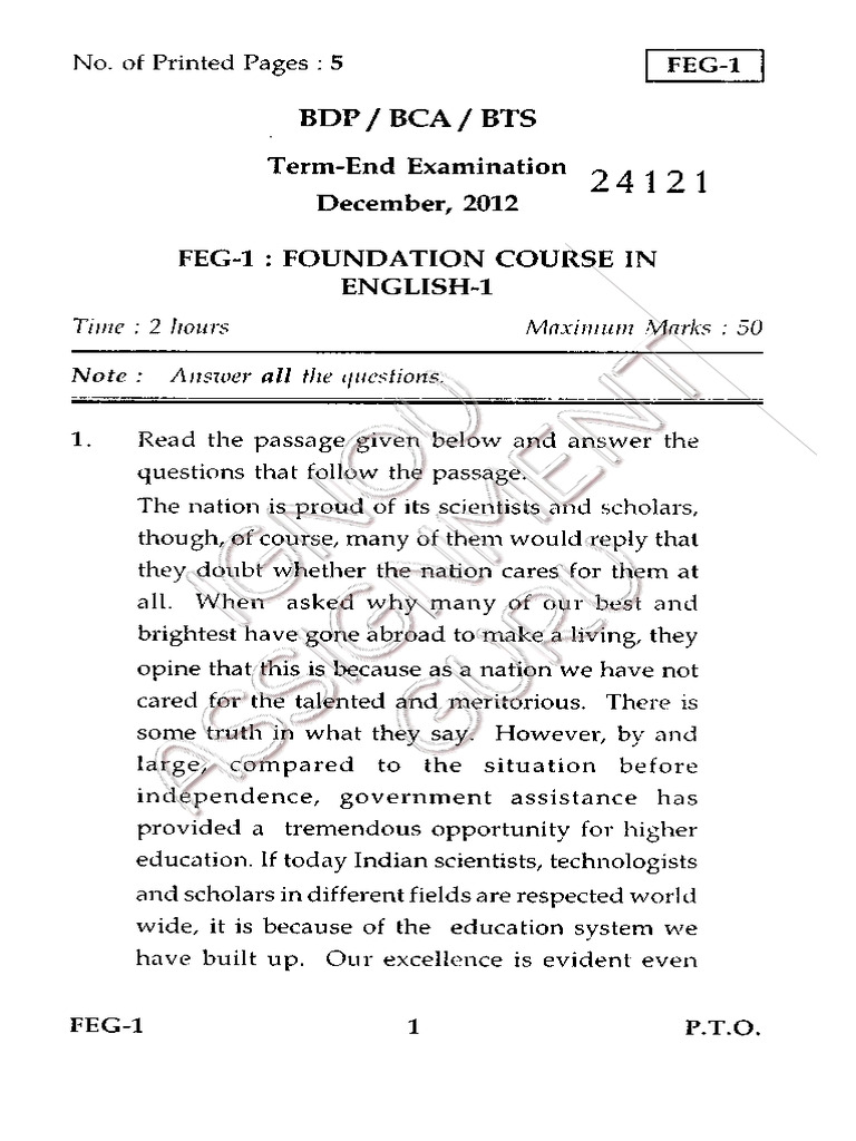 Feg 01 | PDF | Mentorship