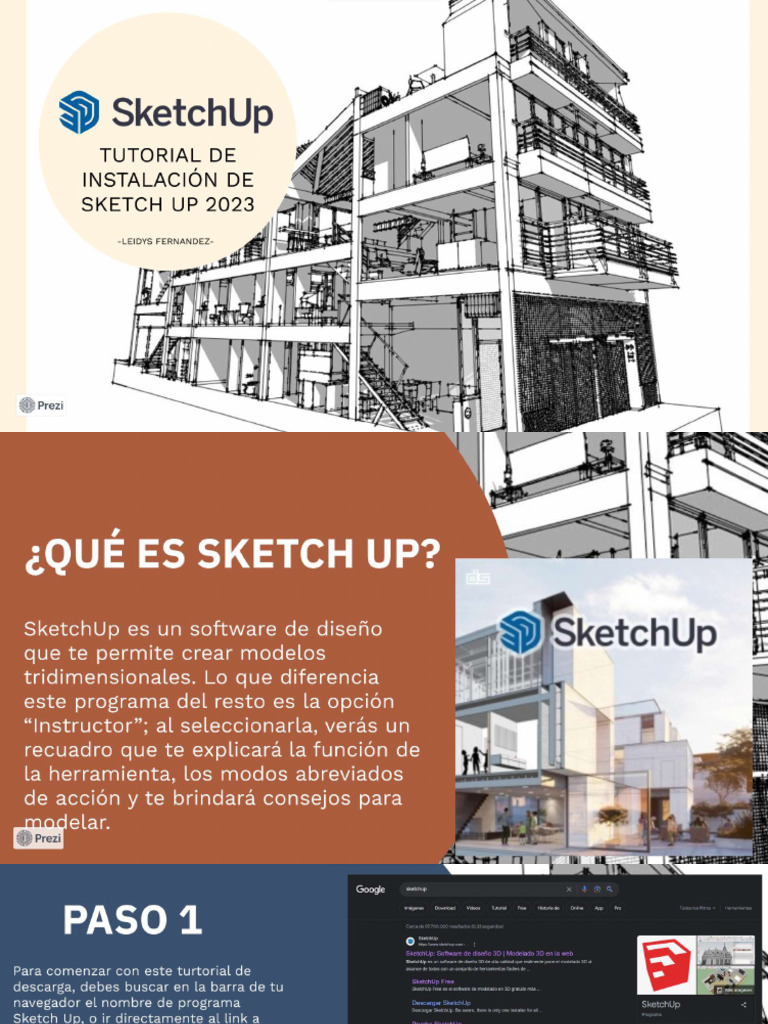 Tutorial de Descarga Sketchup | PDF