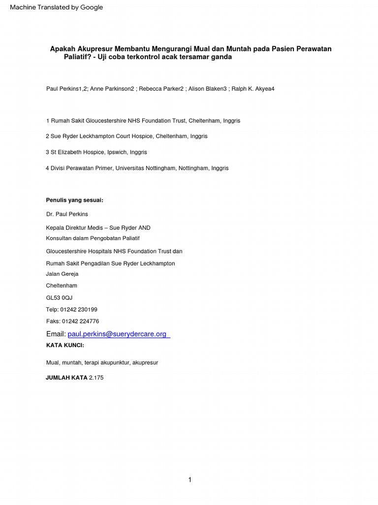 Perkins BMJ Supp Palliat Care 2020 AAM | PDF