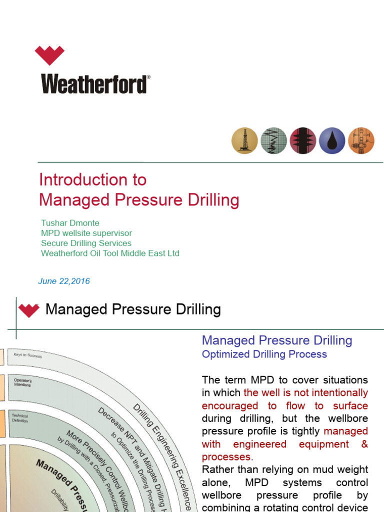 MPD Familiarization Presentation April 2016 | PDF | Oil Well | Casing ...