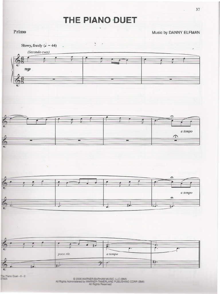 Corpse-Bride Piano Primo | PDF
