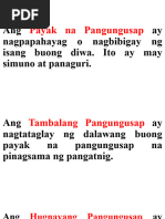 Filipino Hugnayan, Payak | PDF