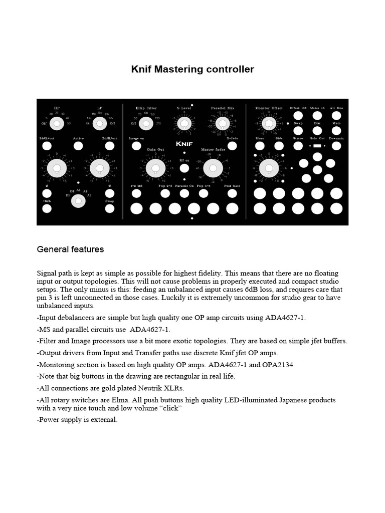 Mastering Controller Features | PDF | Amplifier | Electricity