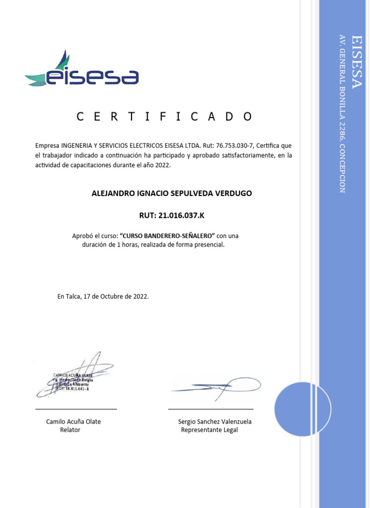 Curso Banderero-Señalero | PDF