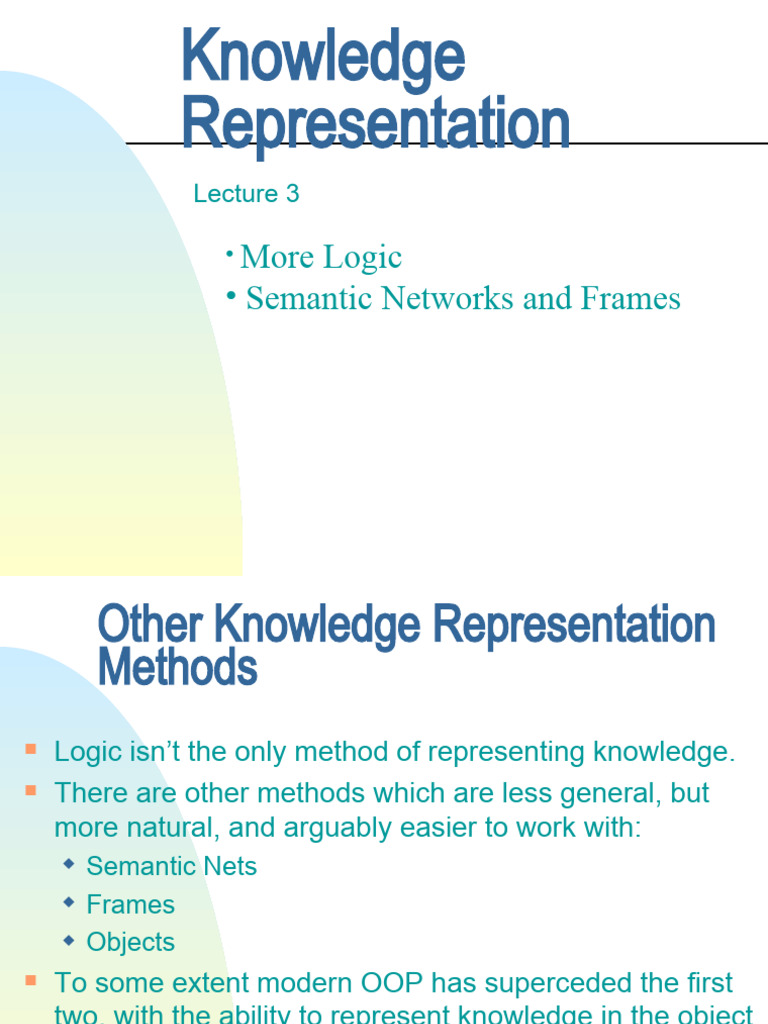 Frames And Semantic Nets Predicate Logic Pdf Inheritance Object Oriented Programming Logic