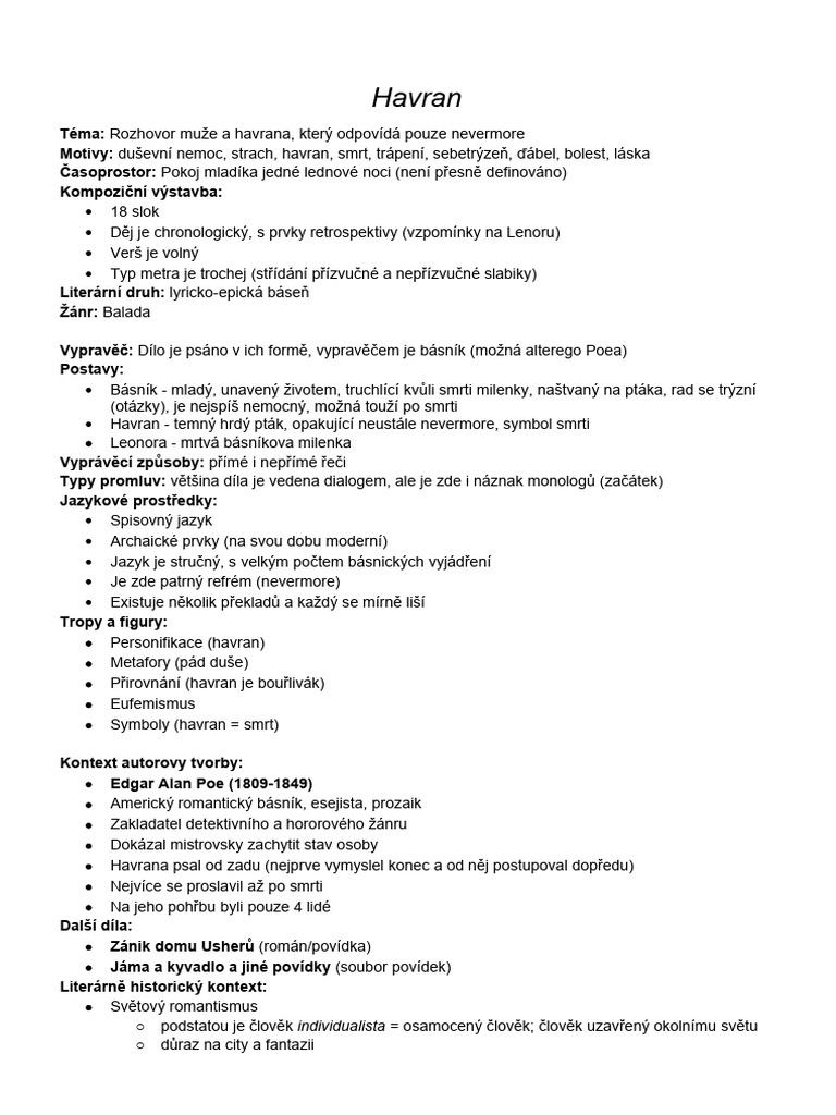 Havran | PDF
