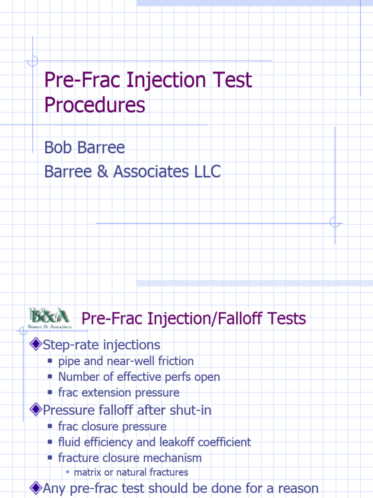Pre-Frac Injection Test Guide | PDF | Petroleum Reservoir | Stress ...