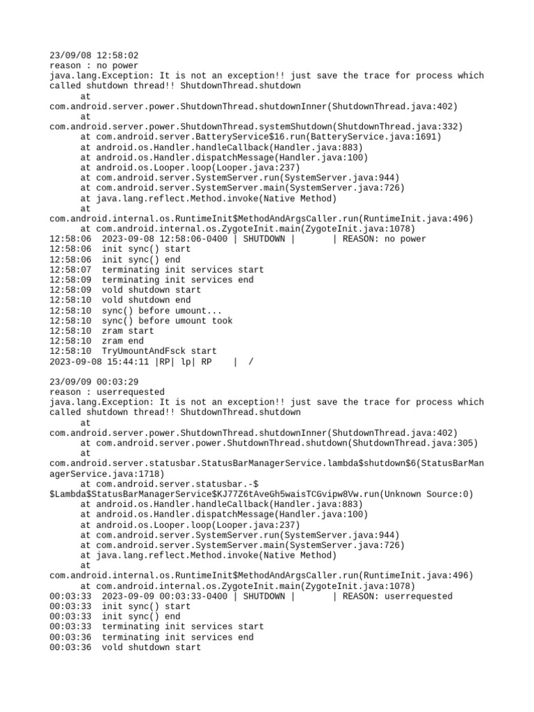Power Off Reset Reason Backup Pdf Java Programming Language Oracle Acquisitions