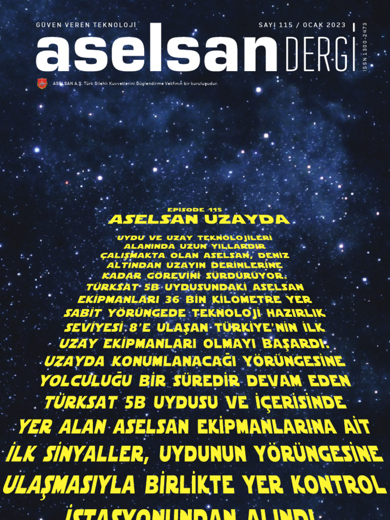 Aselsan Dergi 115 | PDF