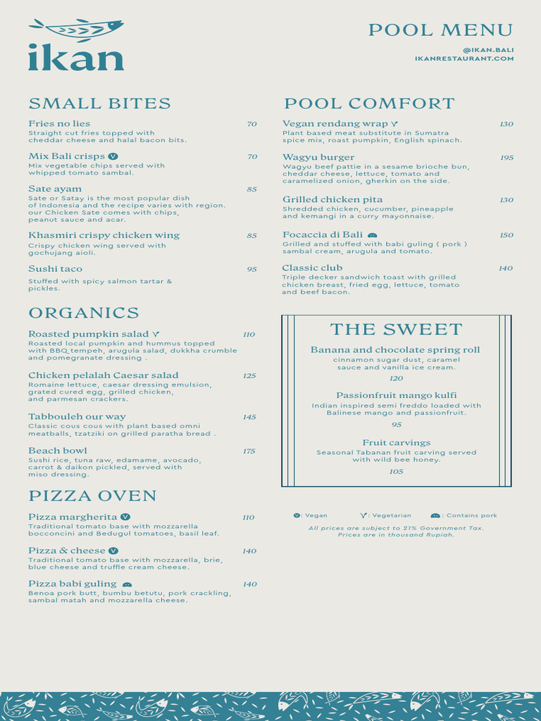 Ikan Pool Menu | PDF | Food And Drink Preparation | Foods
