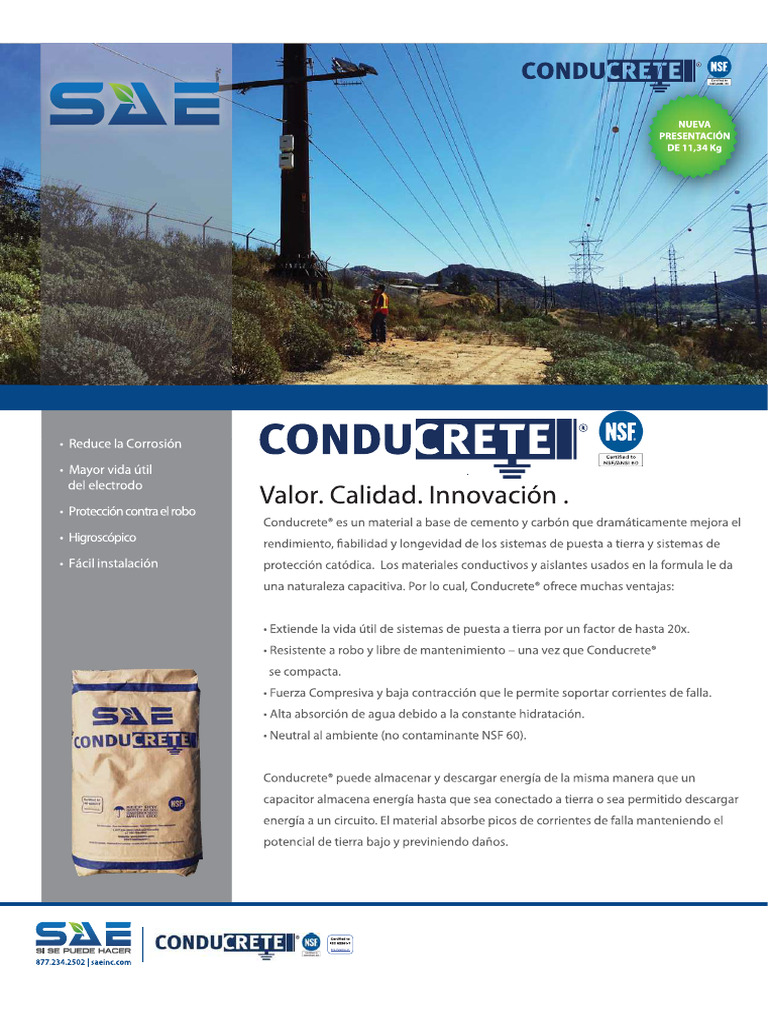 Ficha Tecnica - Conducrete | PDF