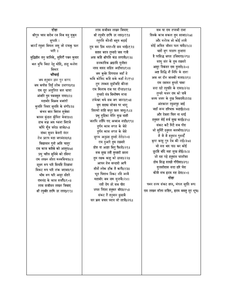 Shree Hanuman Chalisa | PDF