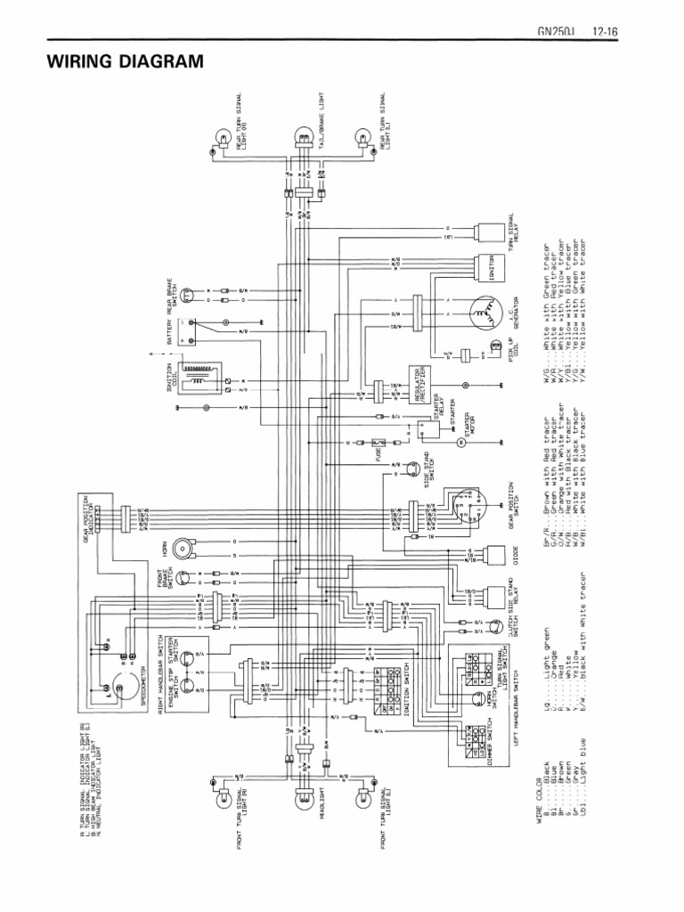 Suzuki Gn 250 Electrical Diagram
