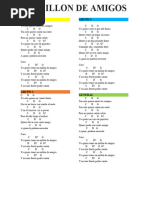 Letra de Un Millon de Amigos de Roberto Carlos PDF | PDF ...