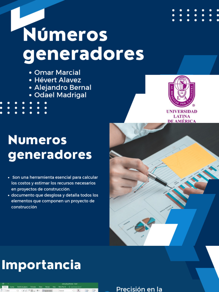Números Generadores - Equipo 4 | PDF | Presupuesto | Herramientas