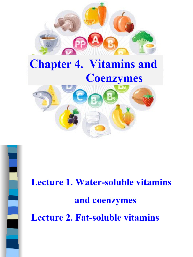 Vitamins and Coenzymes Pharmacy | PDF | Cofactor (Biochemistry) | Vitamin