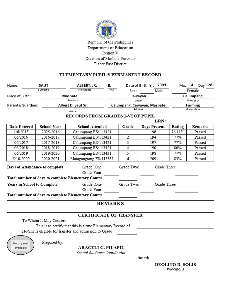 Permanent Records - For Mes | PDF