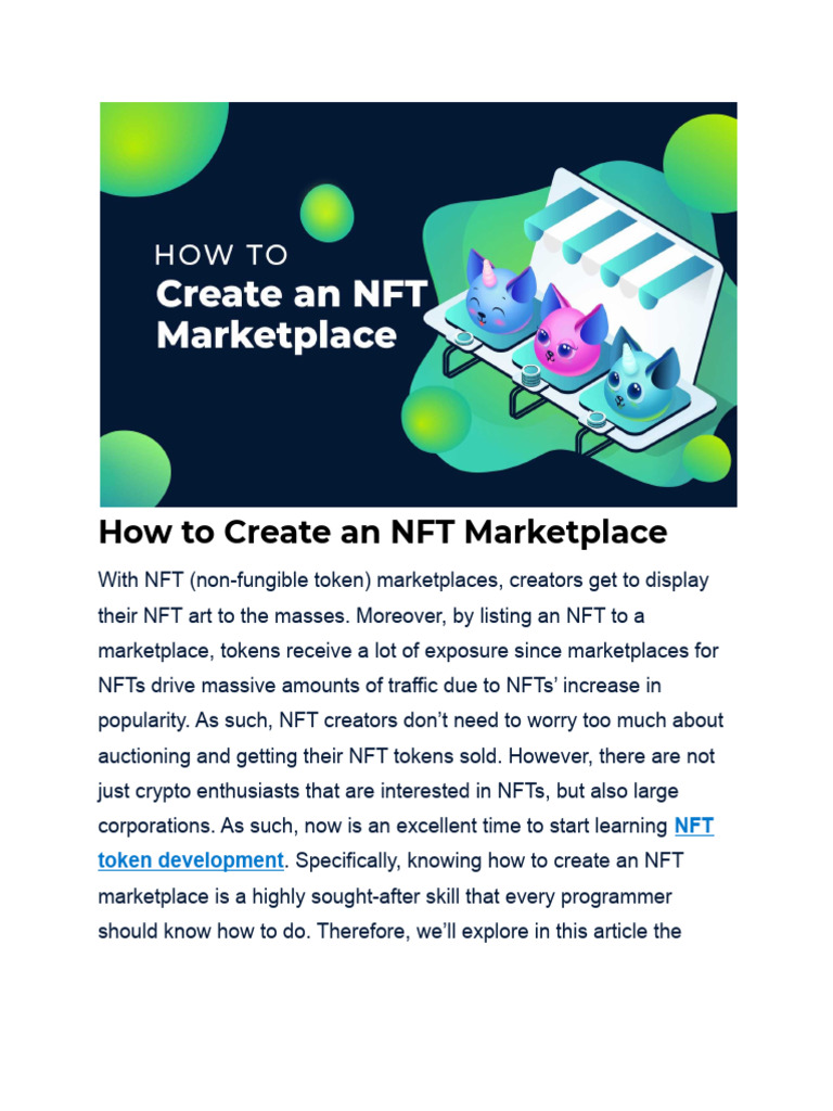 NFT Marketplace E-Book | PDF | Computing | Software