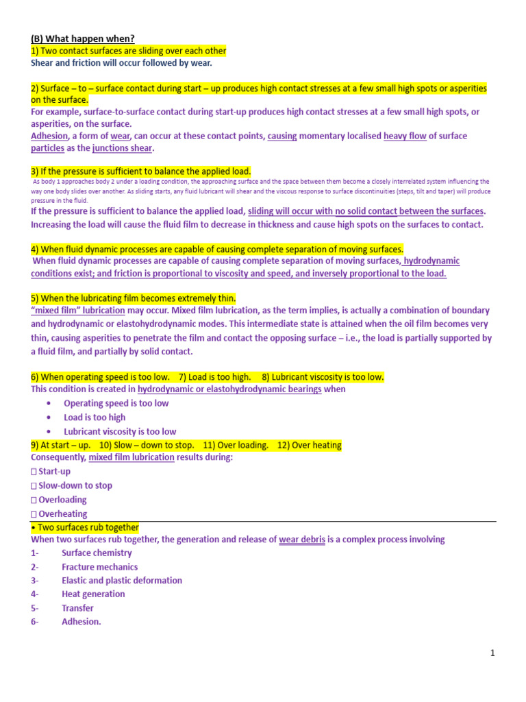 Ques - Ans | PDF | Wear | Friction Ques - Ans | PDF | Wear | Friction