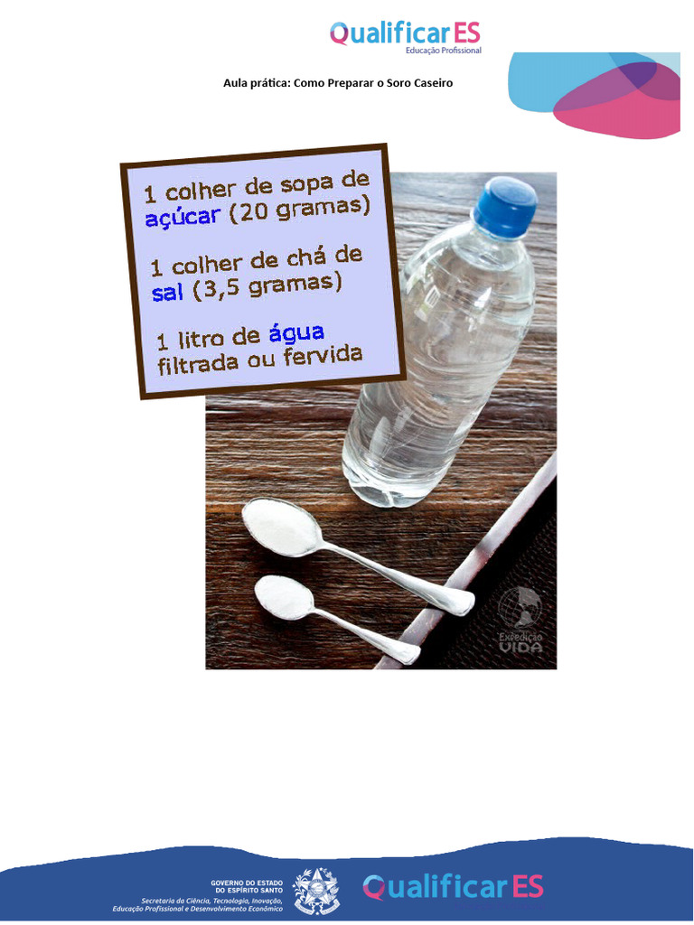 Aula Prática - Como Preparar o Soro Caseiro | PDF