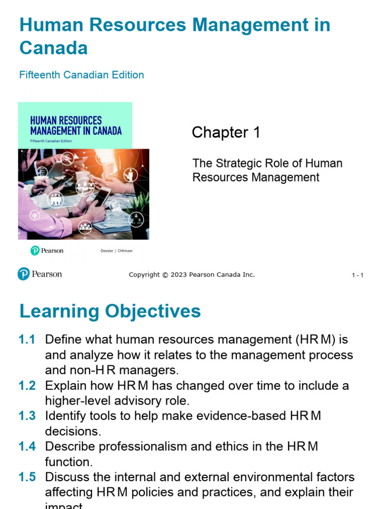 CH 01 PPTaccessible | PDF | Human Resources | Human Resource Management