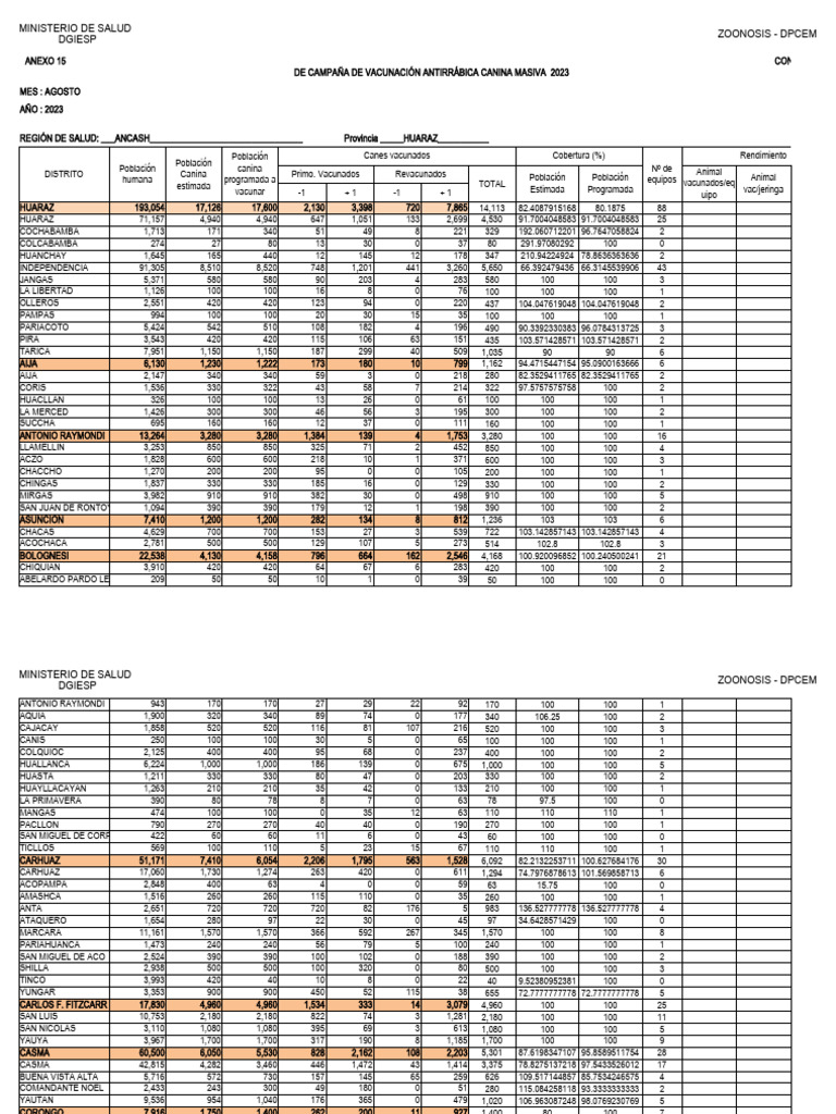 Anexo 15 Consolidado Vancan 2023 | PDF