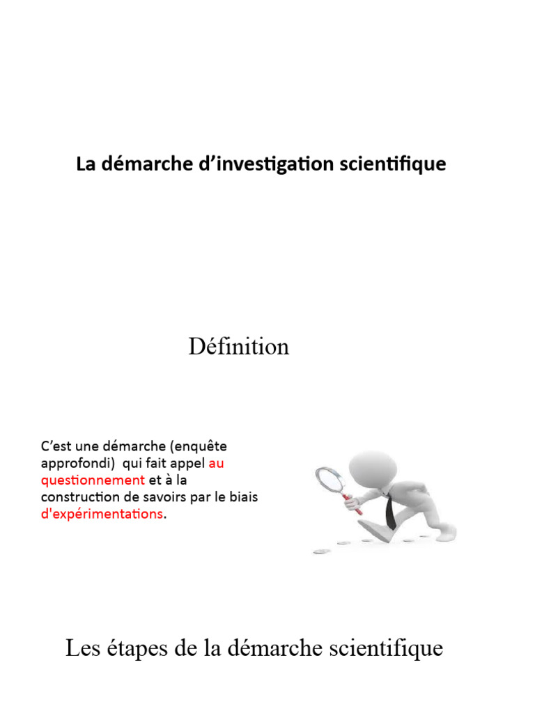 Démarche Scientifique | PDF