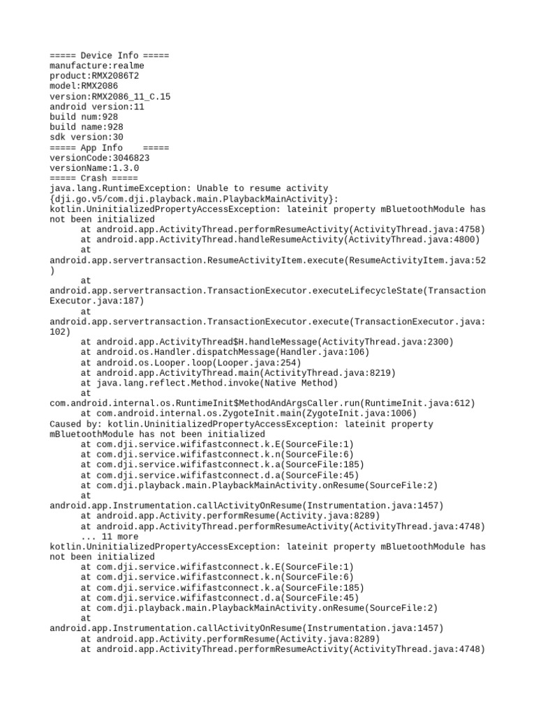 Crash 2023 06 10 13 06 29 Pdf Android Operating System Java Programming Language