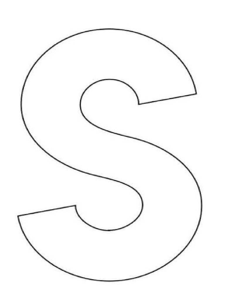 Molde de La Letra S | PDF