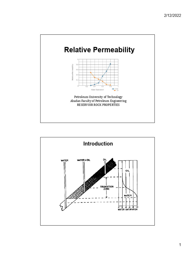 10 Relative Permeability | PDF | Permeability (Earth Sciences) | Wetting