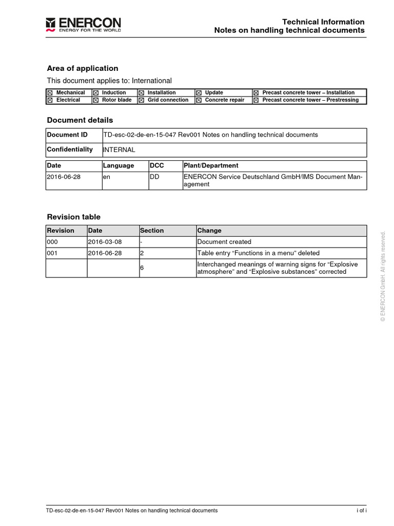 TD Esc 02 de en 15 047 Rev001 Notes On Handling Technical Documents ...