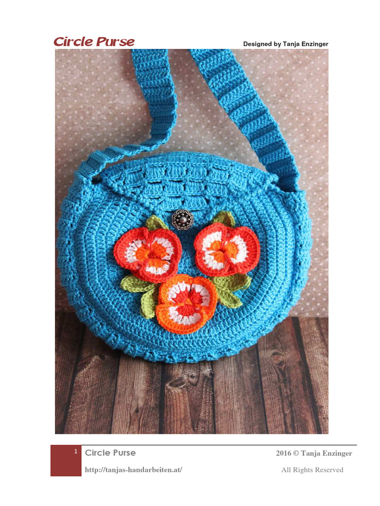 Circle Purse Crochet Pattern 0 | PDF | Crochet | Handicrafts