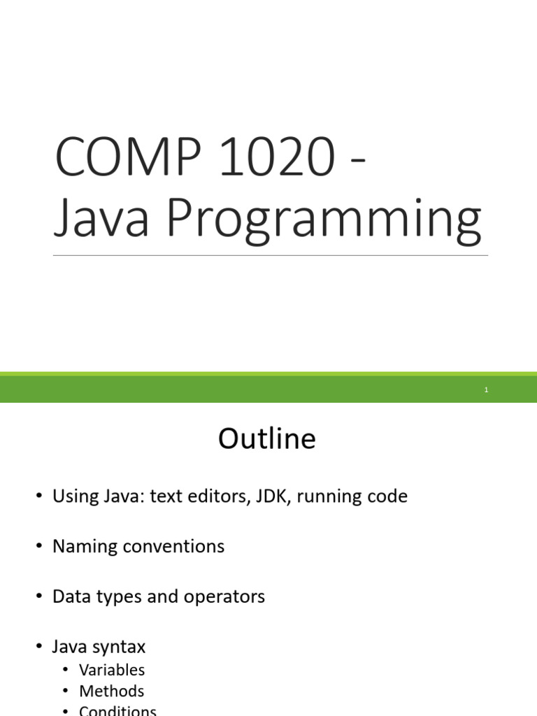 Week 1 Slides Pdf Method Computer Programming Integer Computer Science