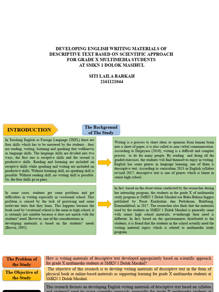 Sempro Siti Laila Barkah H | PDF | Reading Comprehension | Curriculum