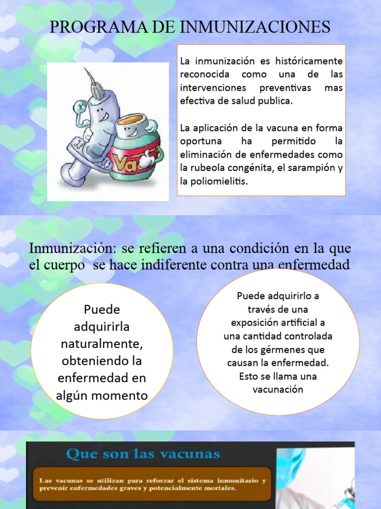Programa de Inmunizaciones en Salud Pública | PDF | Vacunas | Politica ...