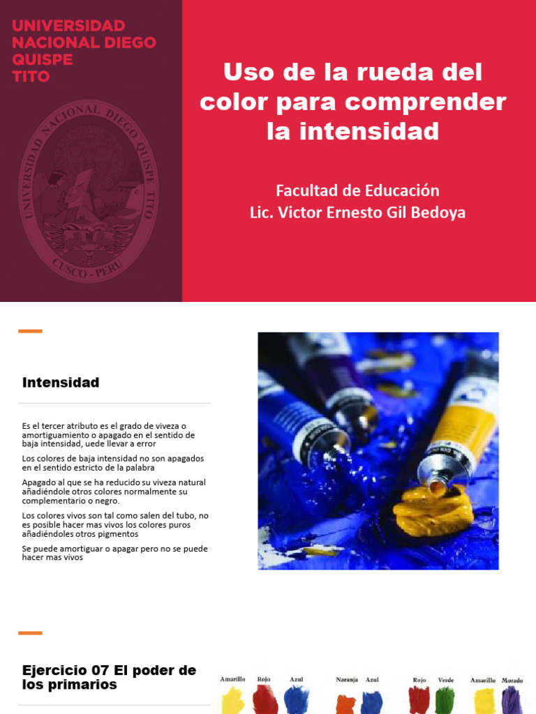 07 Rueda Del Color para Comprender La Intensidad | PDF | Color | Amarillo