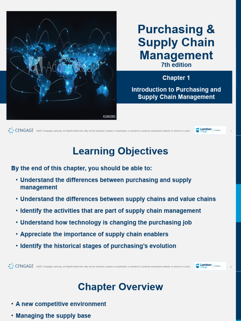 Chapter 1 - Purchasing Supply Chain Management | Download Free PDF ...