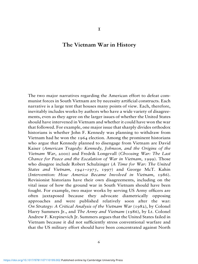 The Vietnam War in History | PDF | Containment | Vietnam War