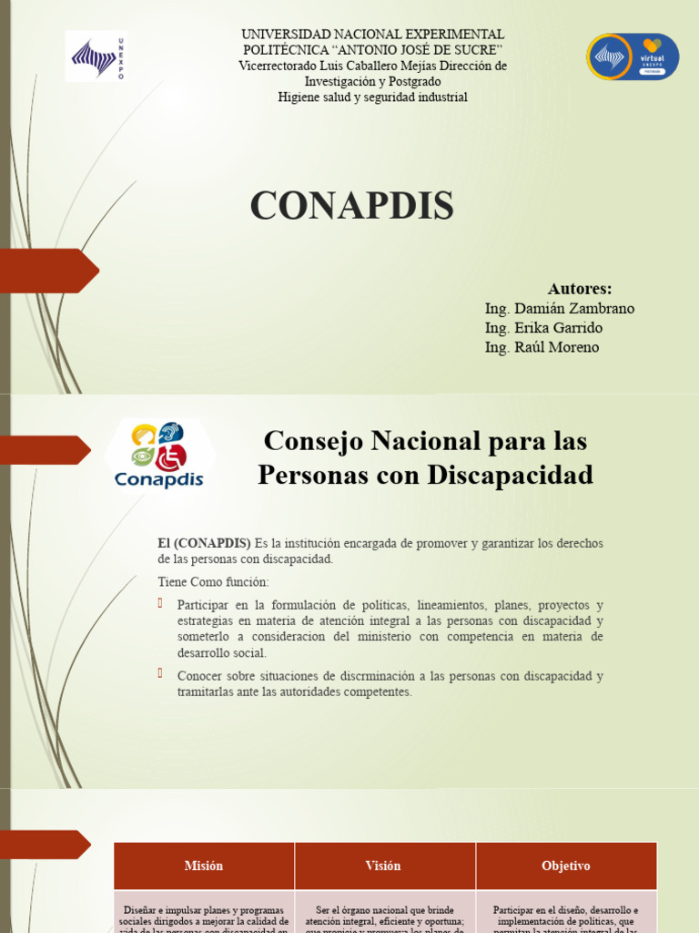 CONAPDIS | PDF | Invalidez | Venezuela
