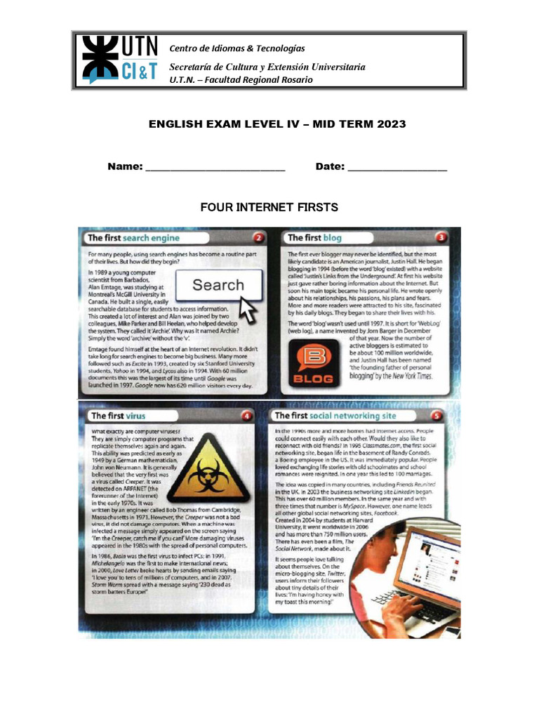 Midterm English Level Iv | PDF