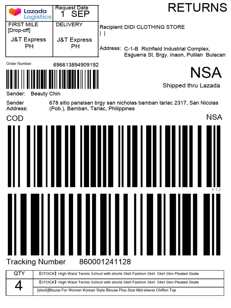 Return Label | PDF