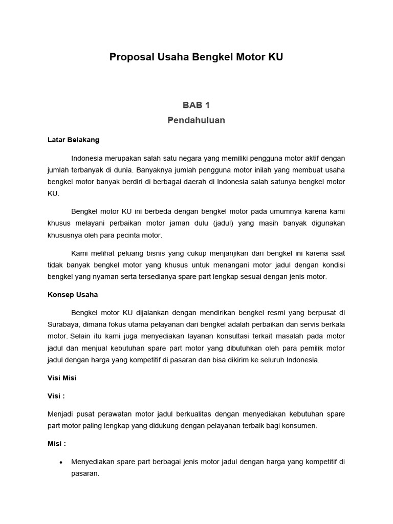 Bengkel Motor Jadul di Surabaya | PDF