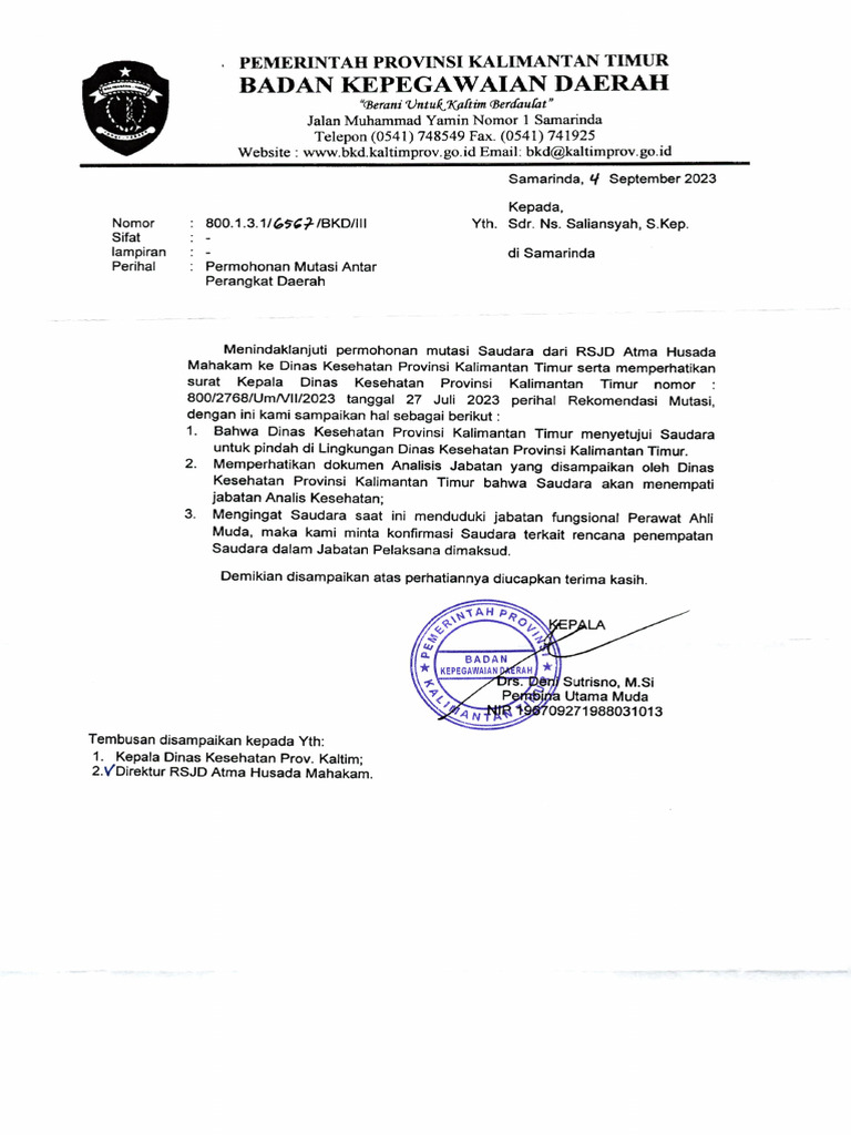 Suran Undangan Pemanggilan | PDF