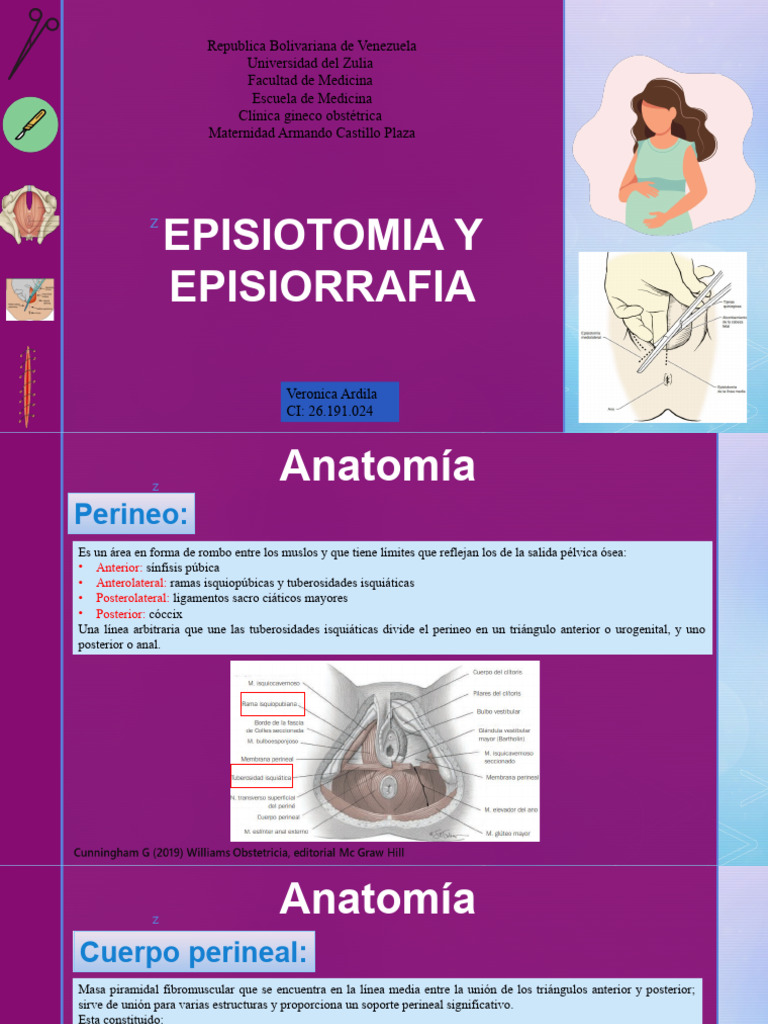 Episiotomia y Episiorrafia (Autoguardado) | PDF | Parto | Morfología ...
