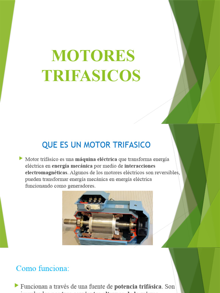 Motores Trifasicos | PDF | Motor eléctrico | Ingenieria Eléctrica