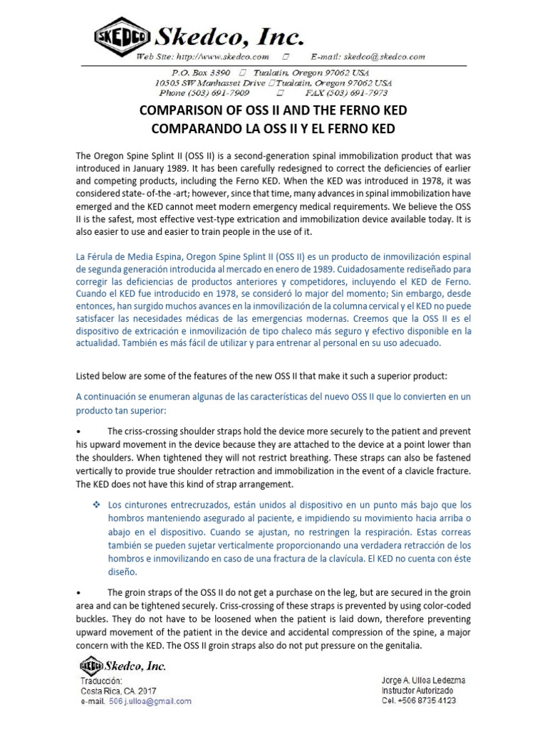 Oss II Vs Ked Bilingue | PDF