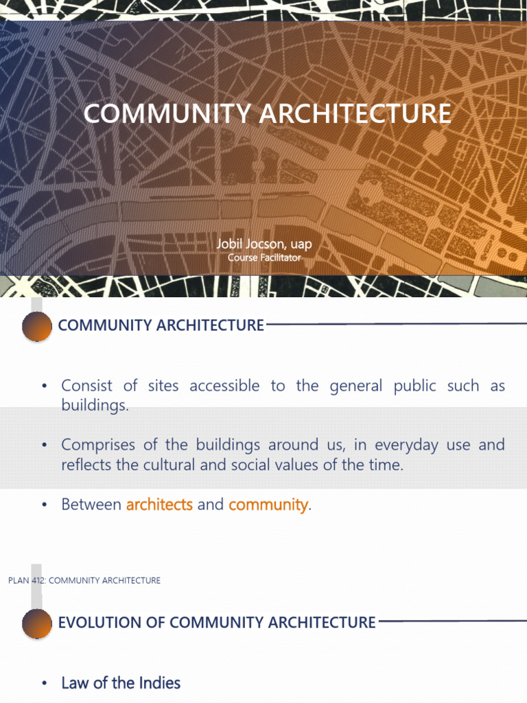 2 Community Architecture | PDF | Urban Design | Community