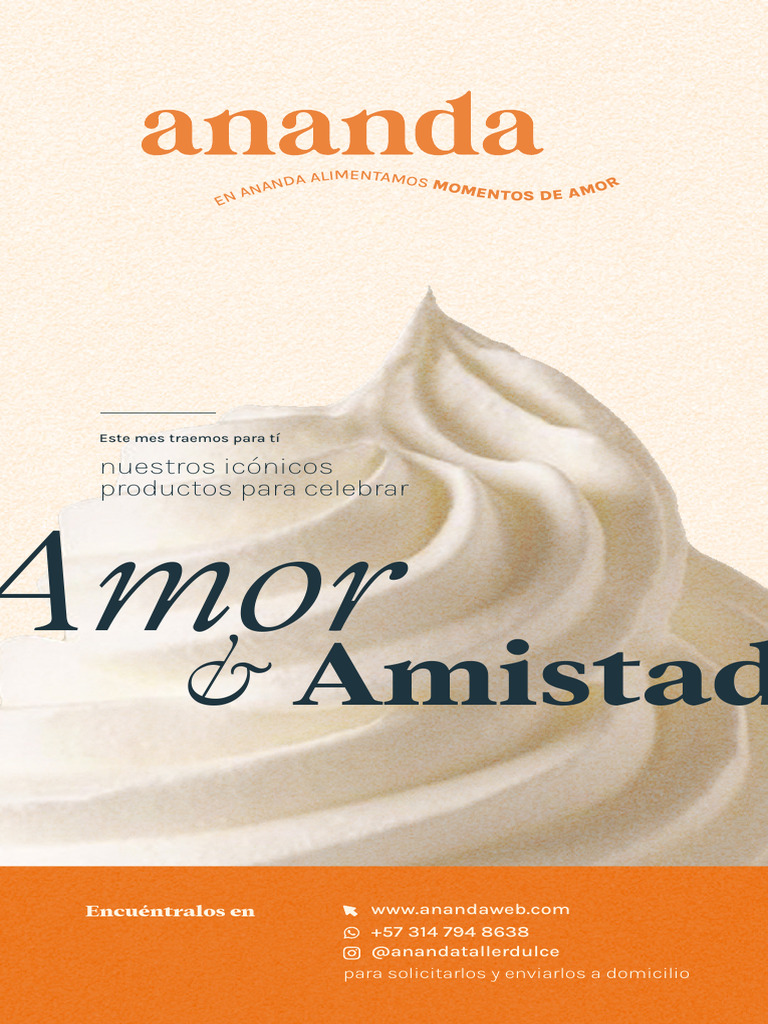 Delicias de Amor y Amistad Ananda | PDF | Bocadillos | Postres