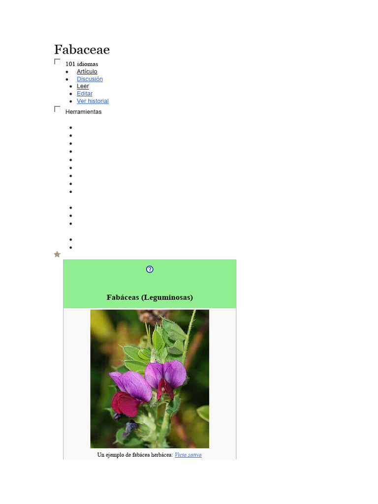 Fabaceae | PDF | Botánica | Plantas