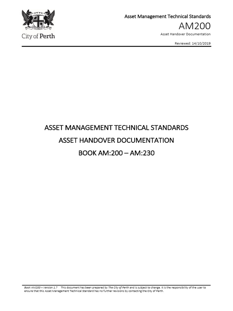 Appendix E-Asset Handover Documents Am200-230 | PDF | Auto Cad | Surveying